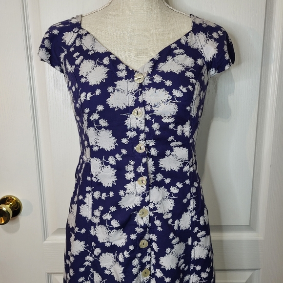 Maeve | Dresses | Maeve By Anthropologie Tate Motif Floral Midi Dress ...